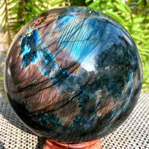 Extra Large Labradorite Sphere/labradorite Ball/shiny Polished ...