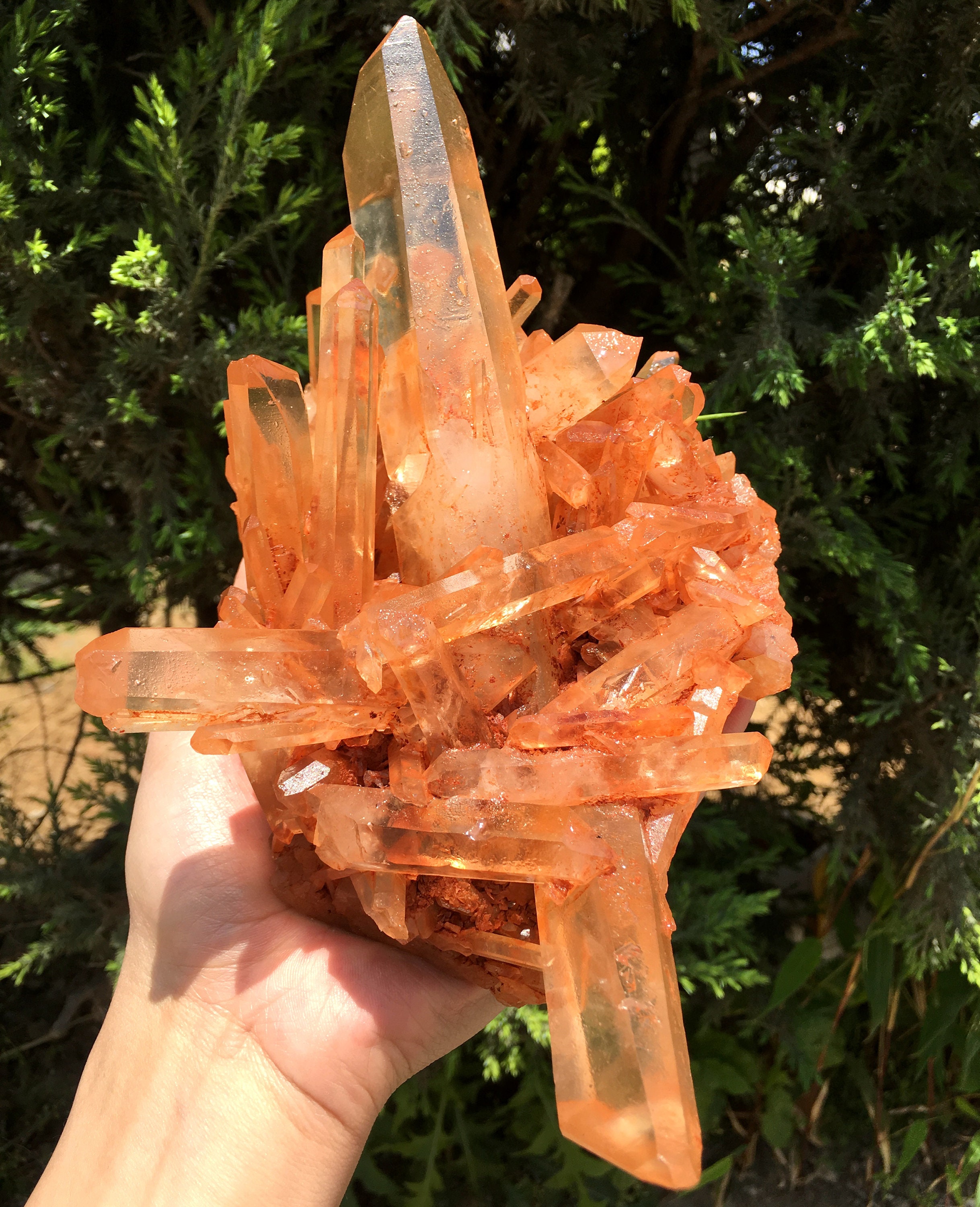 Natural Raw Red Crystal Cluster/red Abundance Quartz | Etsy