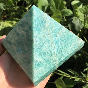 Natural Amazon Stone Pyramid Pyramid/quartz - Etsy