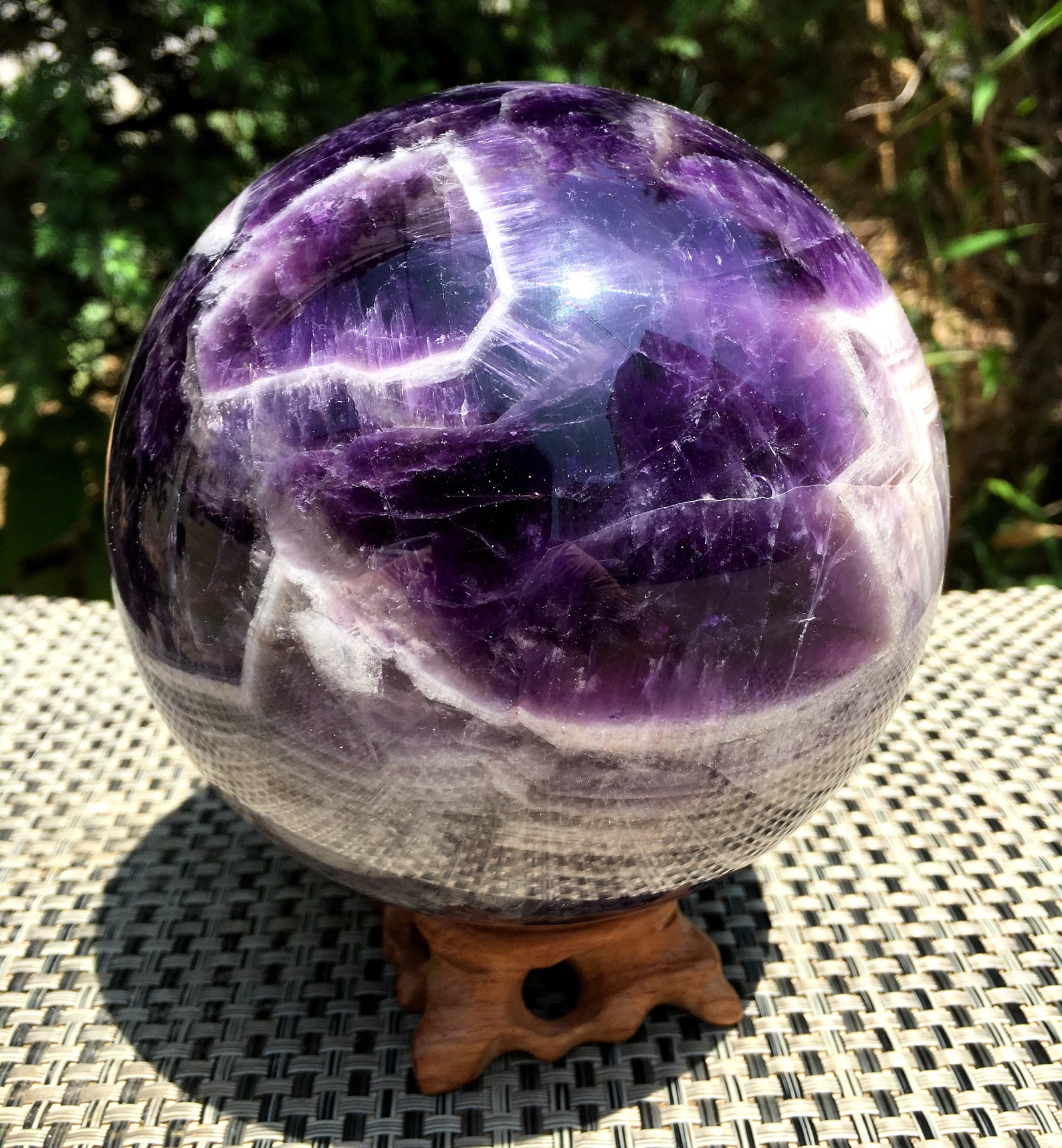 Natural Large Top Clear Amethyst Ball/crystal Sphere/amethyst - Etsy