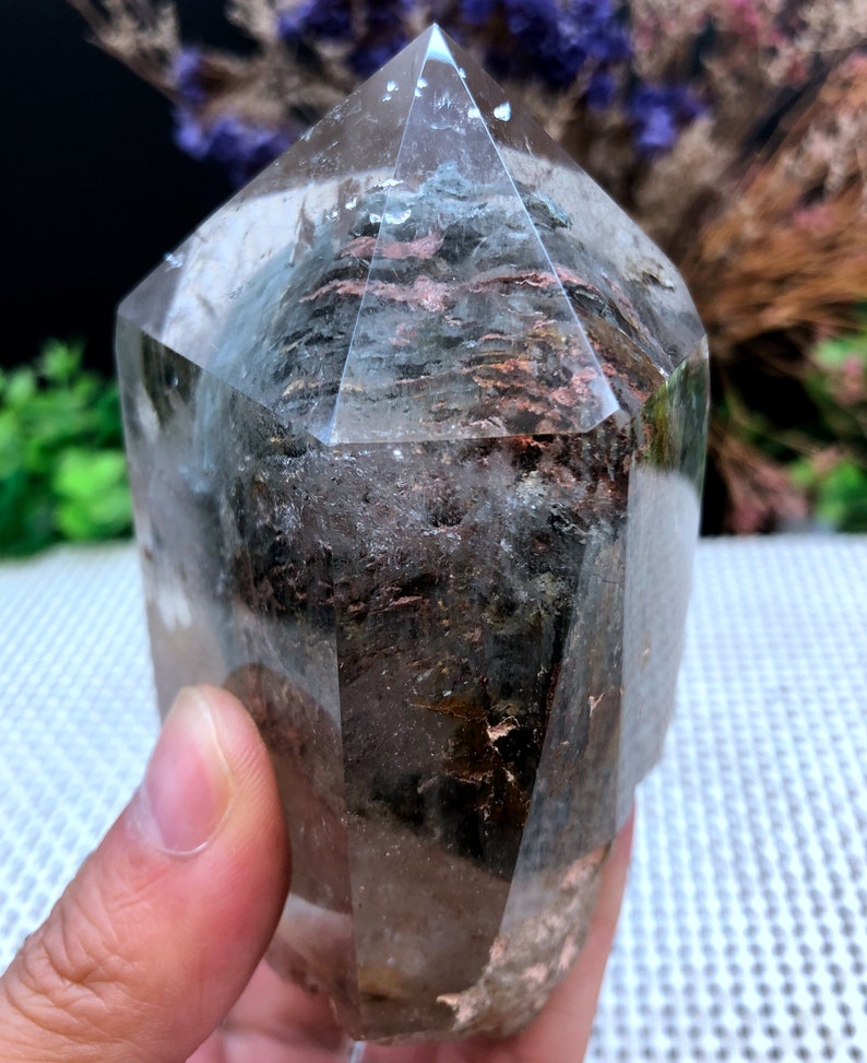 Rare Natural Large Included Garden Green Brown Phantom - Etsy