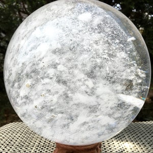 Large Clear Smelt Red Quartz Sphere/clear Smelt Quartz Polished Chunks ...