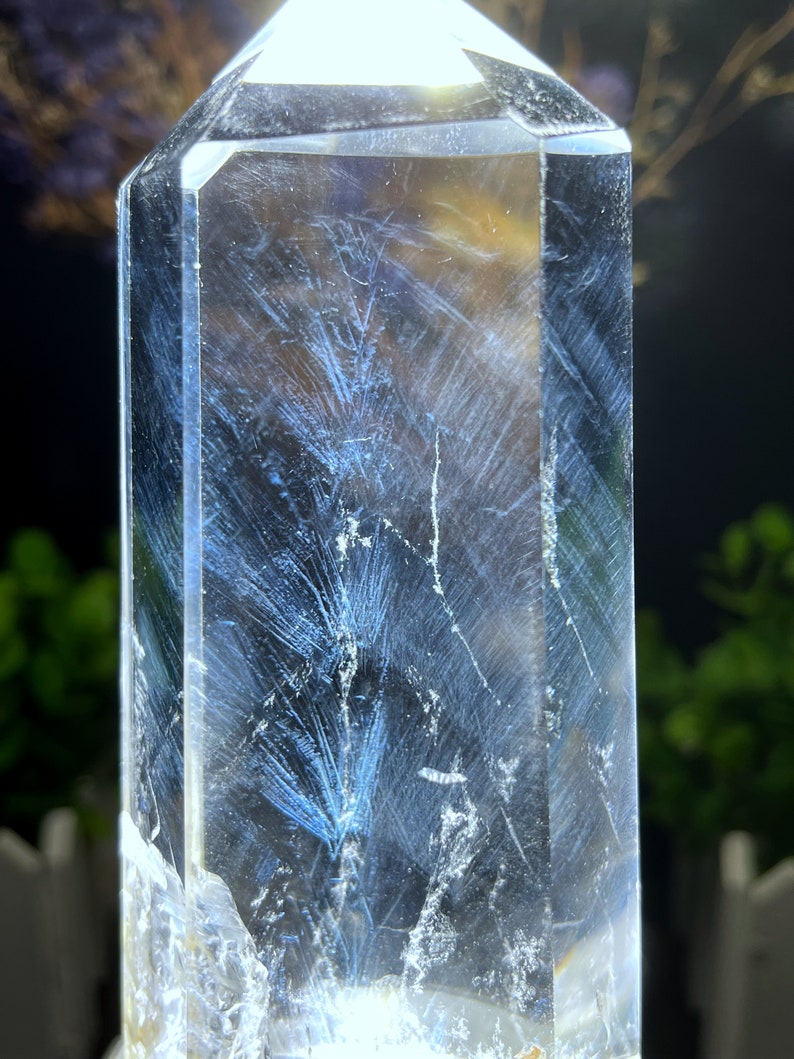 Clear Quartz Crystal Generatorblue Needle/natural - Etsy