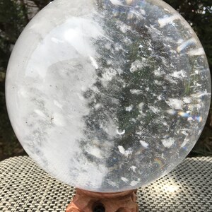 Large Clear Smelt Red Quartz Sphere/clear Smelt Quartz Polished Chunks ...