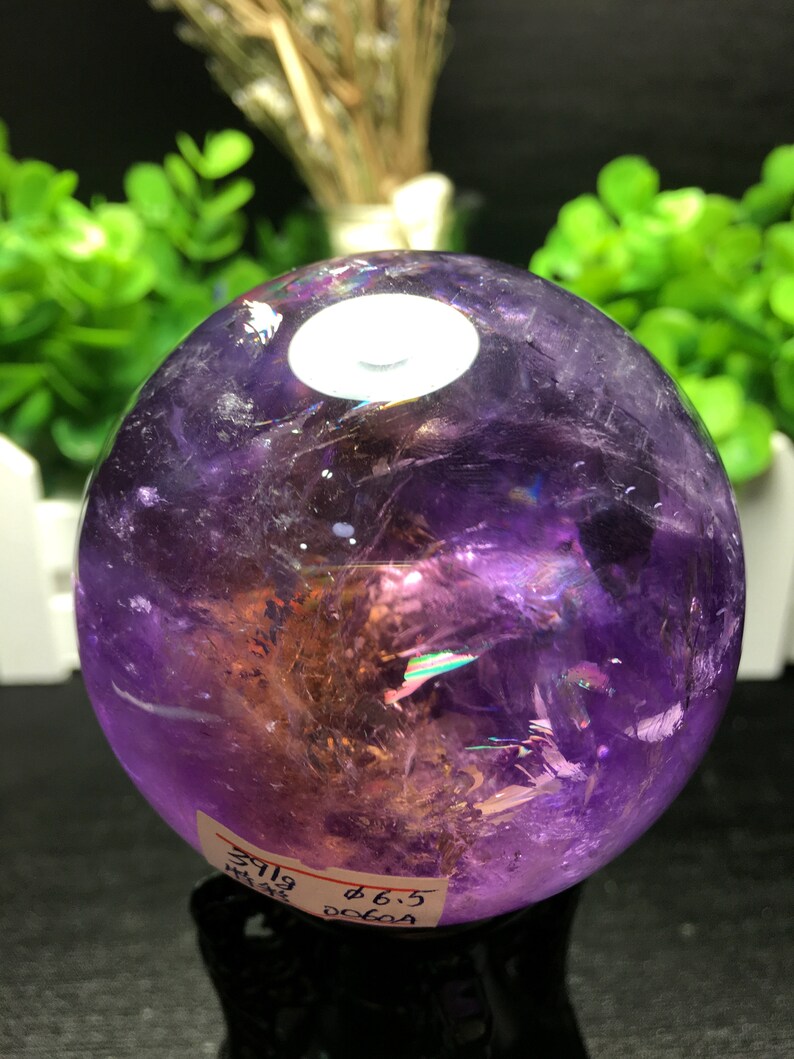 Natural Large Top Clear Amethyst Ball/crystal Sphere/amethyst | Etsy