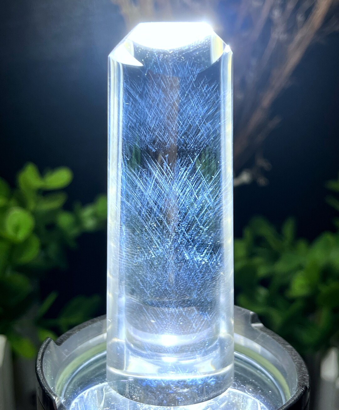 Natural Transparent Headed Water Clear Crystal Quartz "blue Needle ...