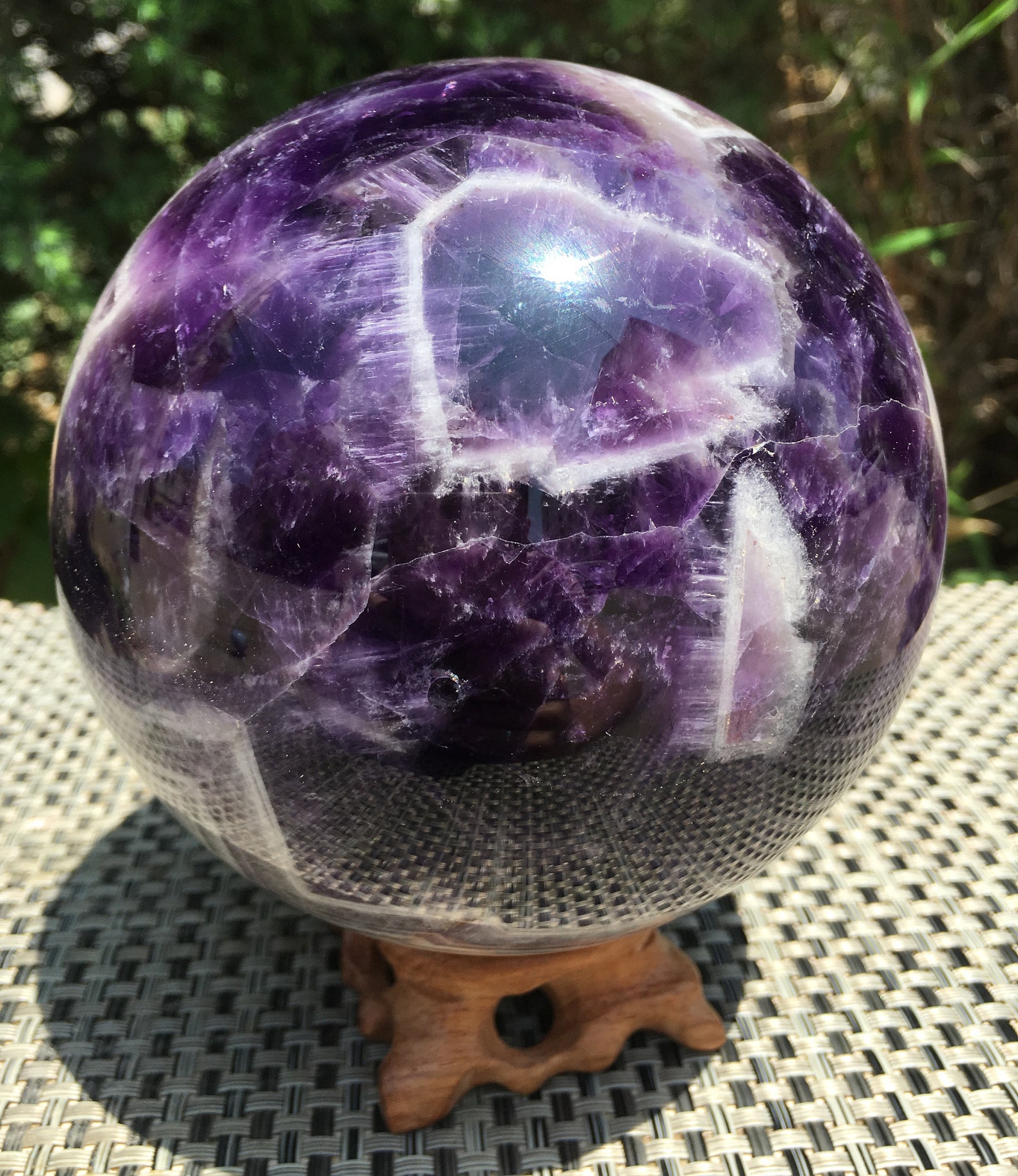 Natural Large Top Clear Amethyst Ball/crystal Sphere/amethyst - Etsy
