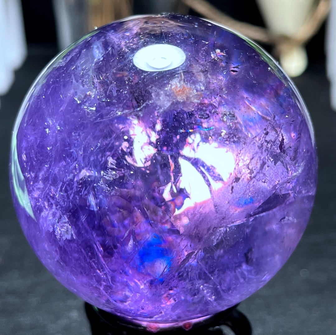 Natural Large Top Clear Amethyst Ball/crystal Sphere/amethyst Sphere ...