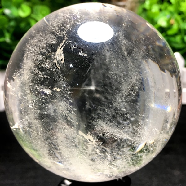 Large Clear Quartz Crystal Ball - Etsy