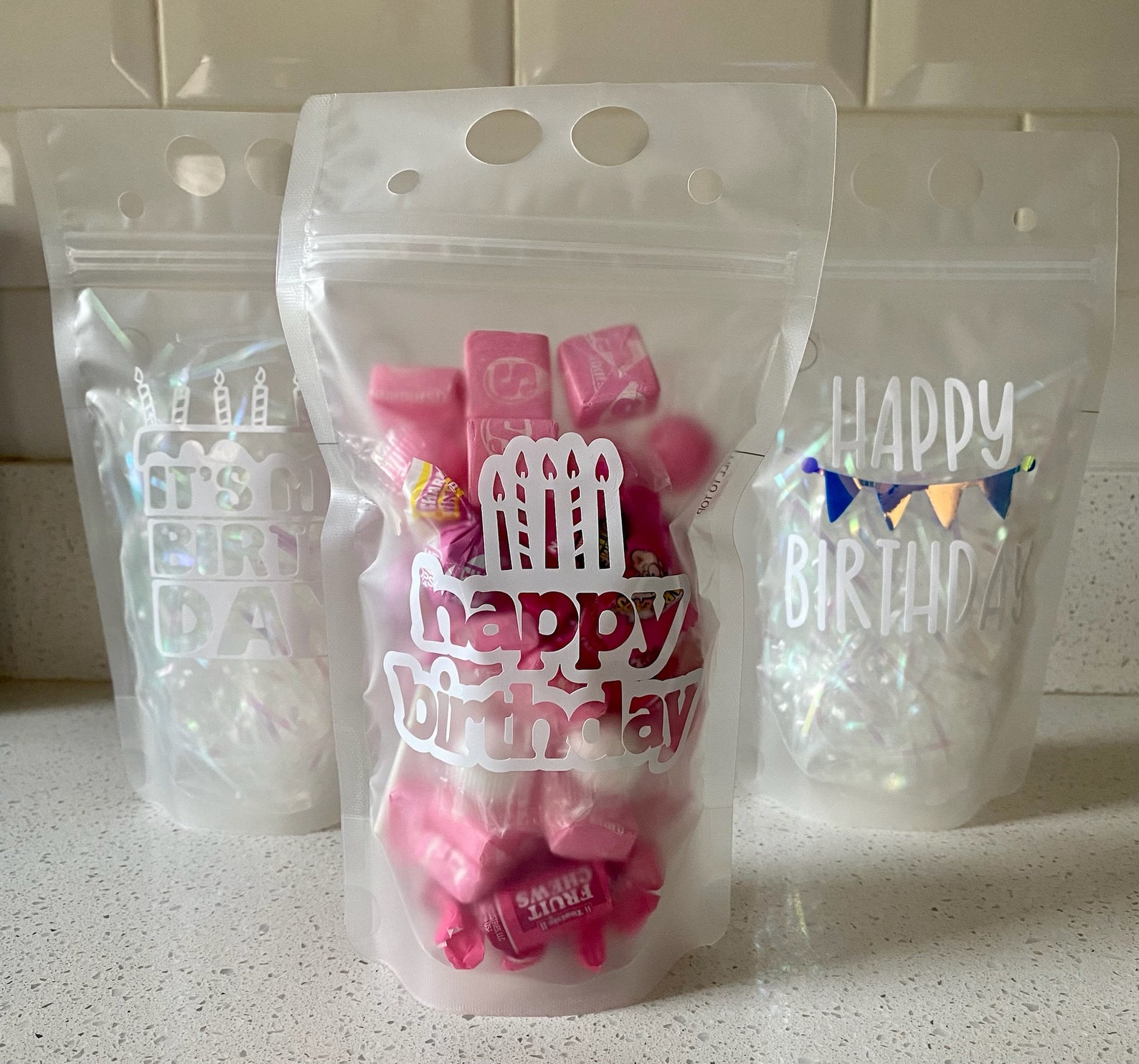 Birthday Drink Pouches Happy Birthday It's My Birthday - Etsy