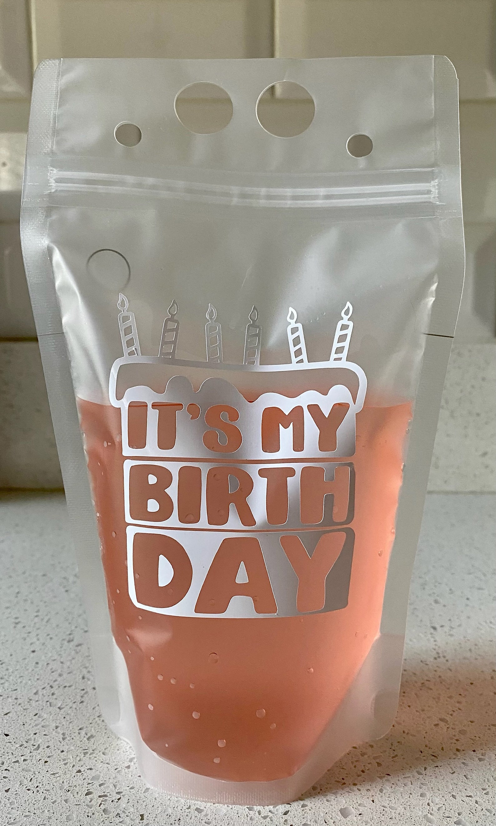 Birthday Drink Pouches Happy Birthday It's My Birthday - Etsy