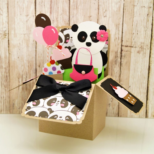 Panda Pop up Card - Etsy