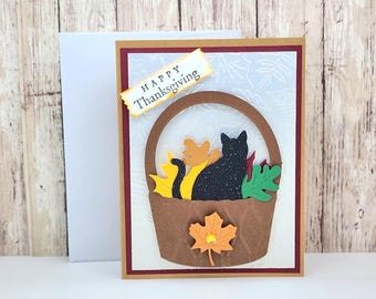 Fall Card KIT, Handmade Thanksgiving Cards, Handmade Card, Card Kit ...