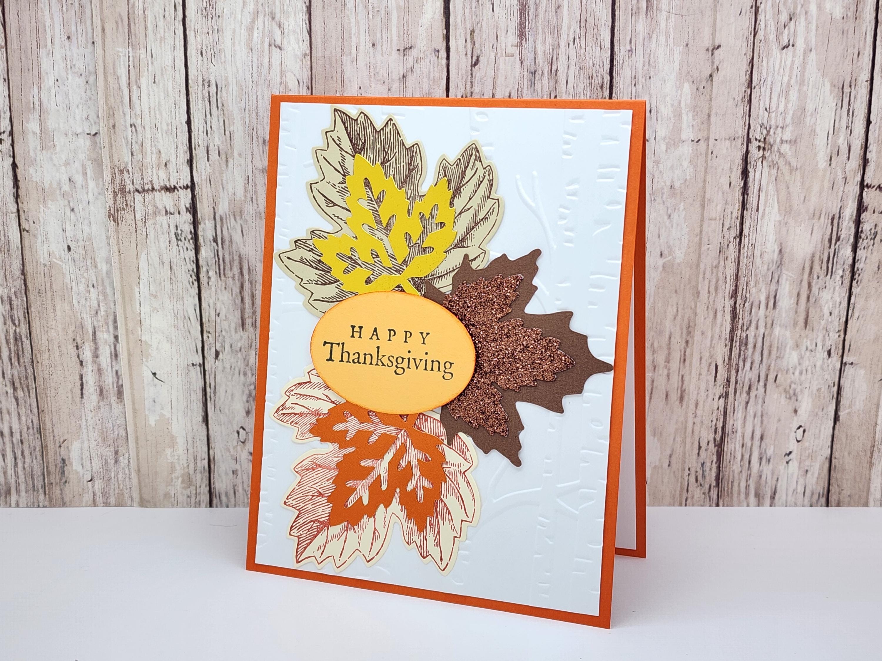 Fall Card KIT, Handmade Thanksgiving Cards, Handmade Card, Card Kit ...