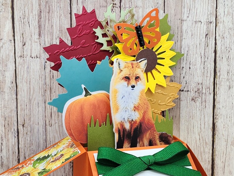 3d Thanksgiving Card, Happy Thanksgiving Card, Thanksgiving Box Card ...