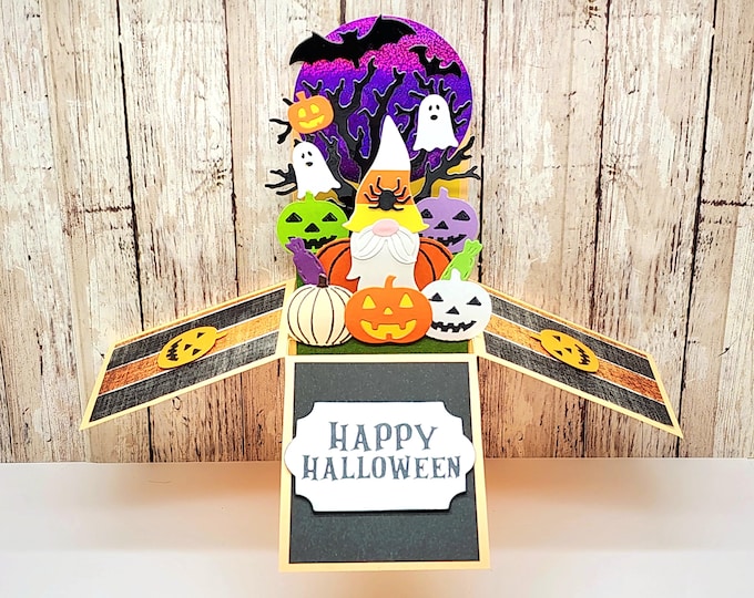 TV Popup Card Halloween Trick Ortreat 3D SVG, Halloween TV Pop up Card ...