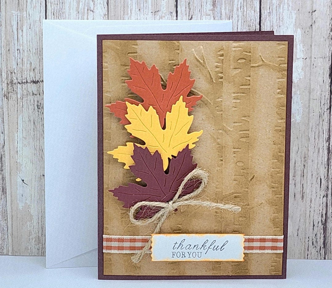 Fall Card KIT, Handmade Thanksgiving Cards, Handmade Card, Card Kit ...