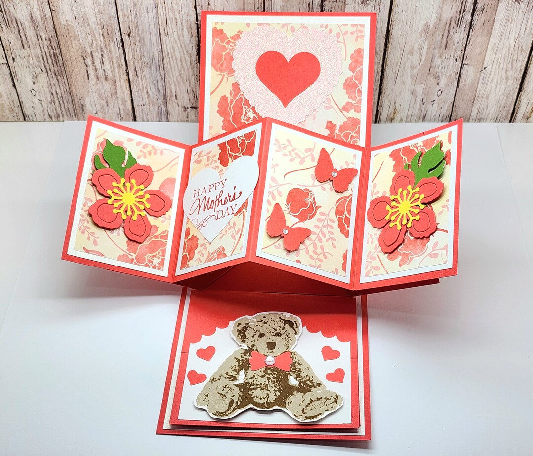 HANDMADE Twist Pop up Card HANDMADE 3d Pop Card Handmade - Etsy