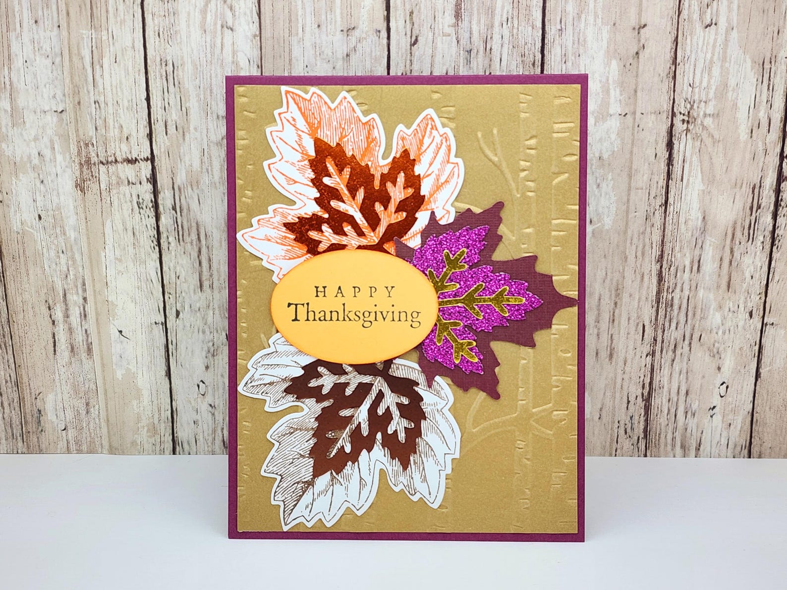 Fall Card KIT, Handmade Thanksgiving Cards, Handmade Card, Card Kit ...