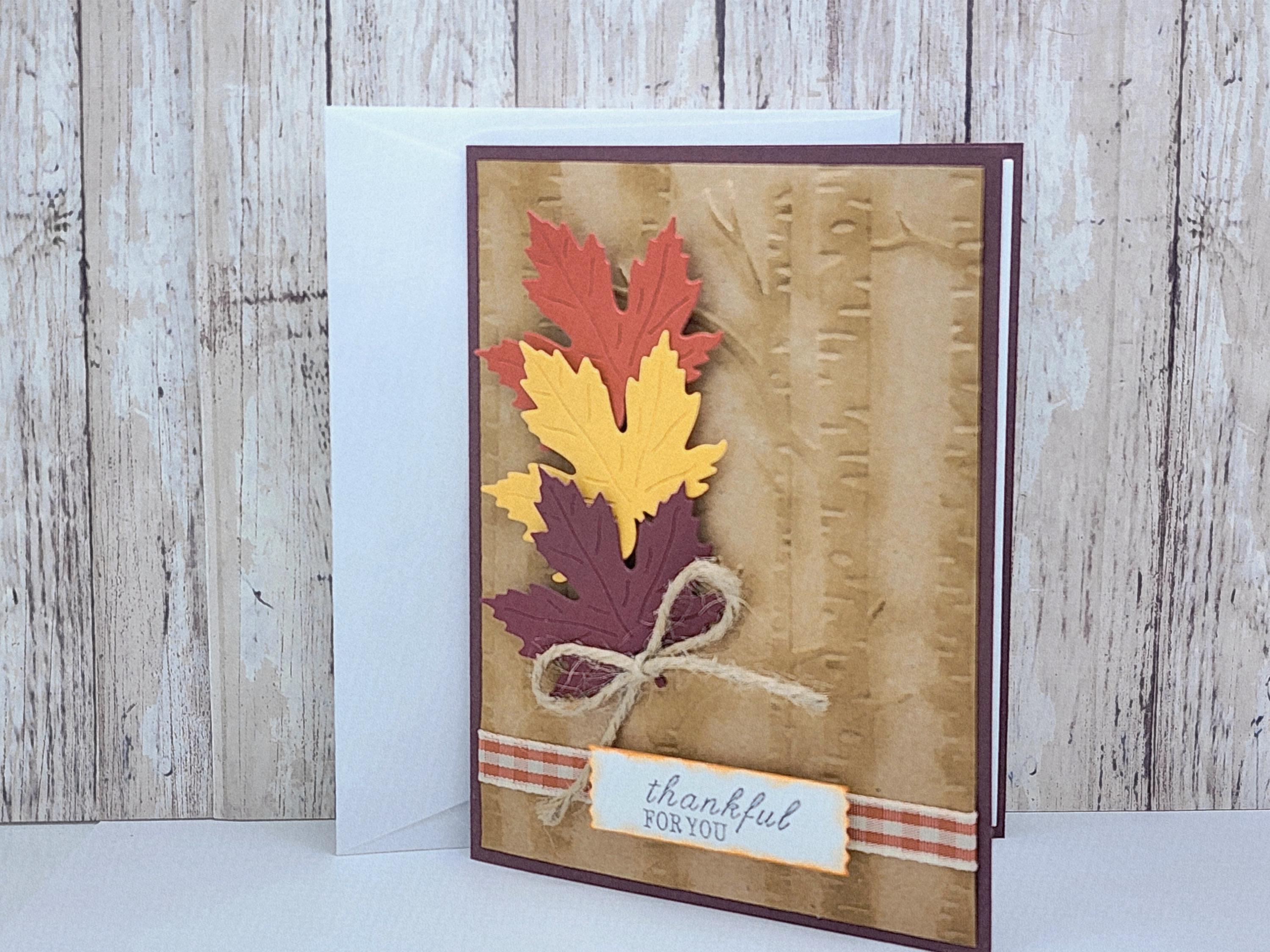 Fall Card KIT, Handmade Thanksgiving Cards, Handmade Card, Card Kit ...