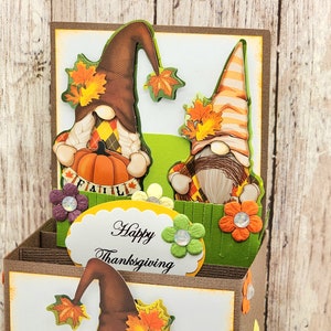 Thanksgiving Pop Card, Pop up 3D Box Card, Thanksgiving Card, Handmade ...