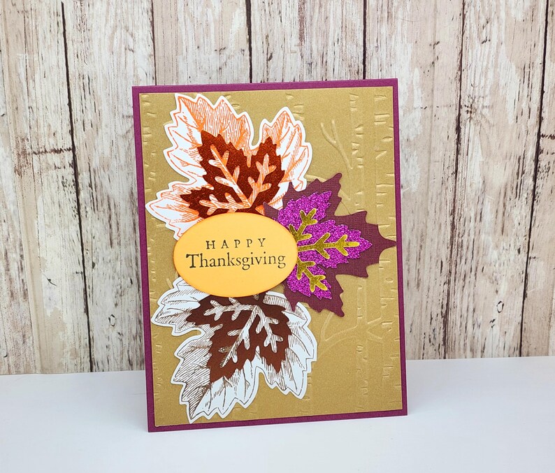 Fall Card KIT, Handmade Thanksgiving Cards, Handmade Card, Card Kit ...