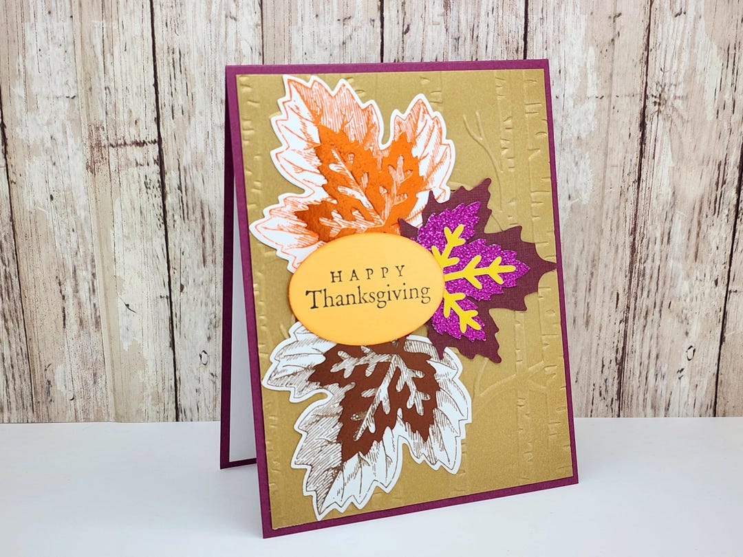 Fall Card KIT, Handmade Thanksgiving Cards, Handmade Card, Card Kit ...