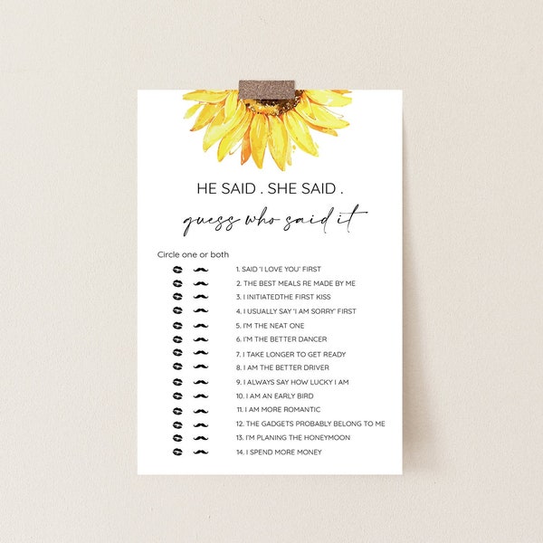 He Said She Said - Etsy