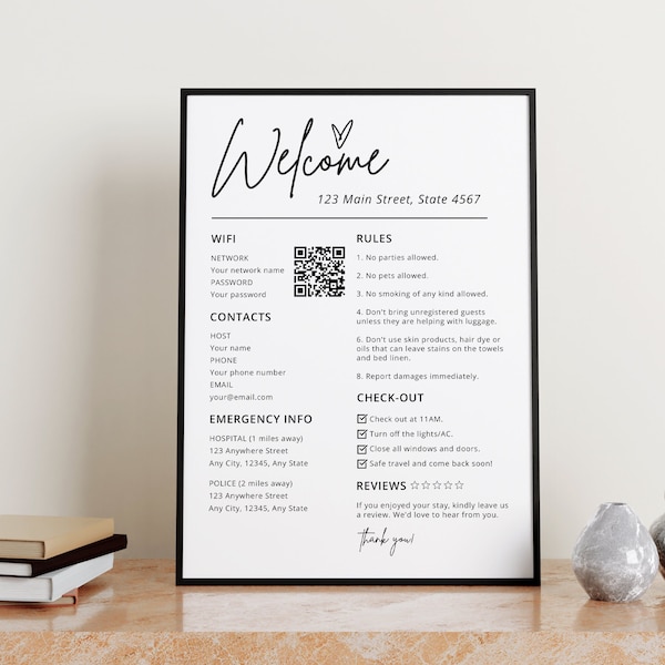 Air Bnb Welcome Book - Etsy