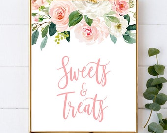 Sweets and Treats Sign Dessert Table Sign Sweets & Treats Sign Dessert ...