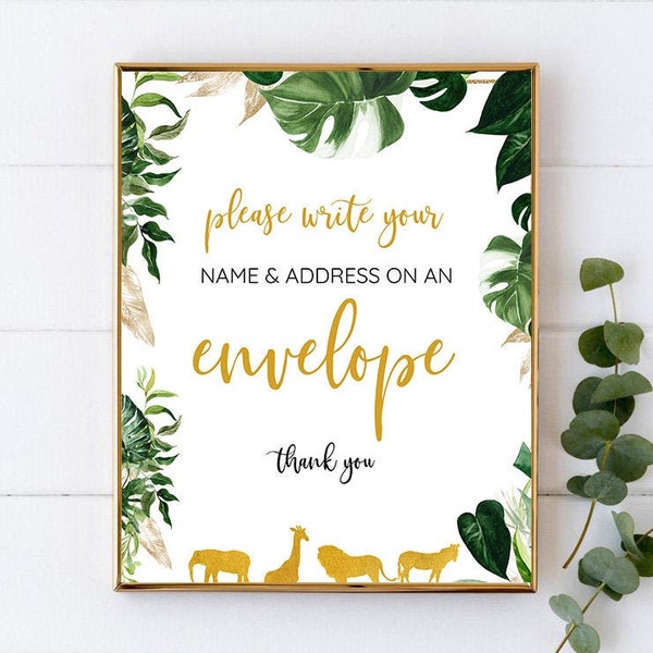 Address an Envelope Sign - Etsy