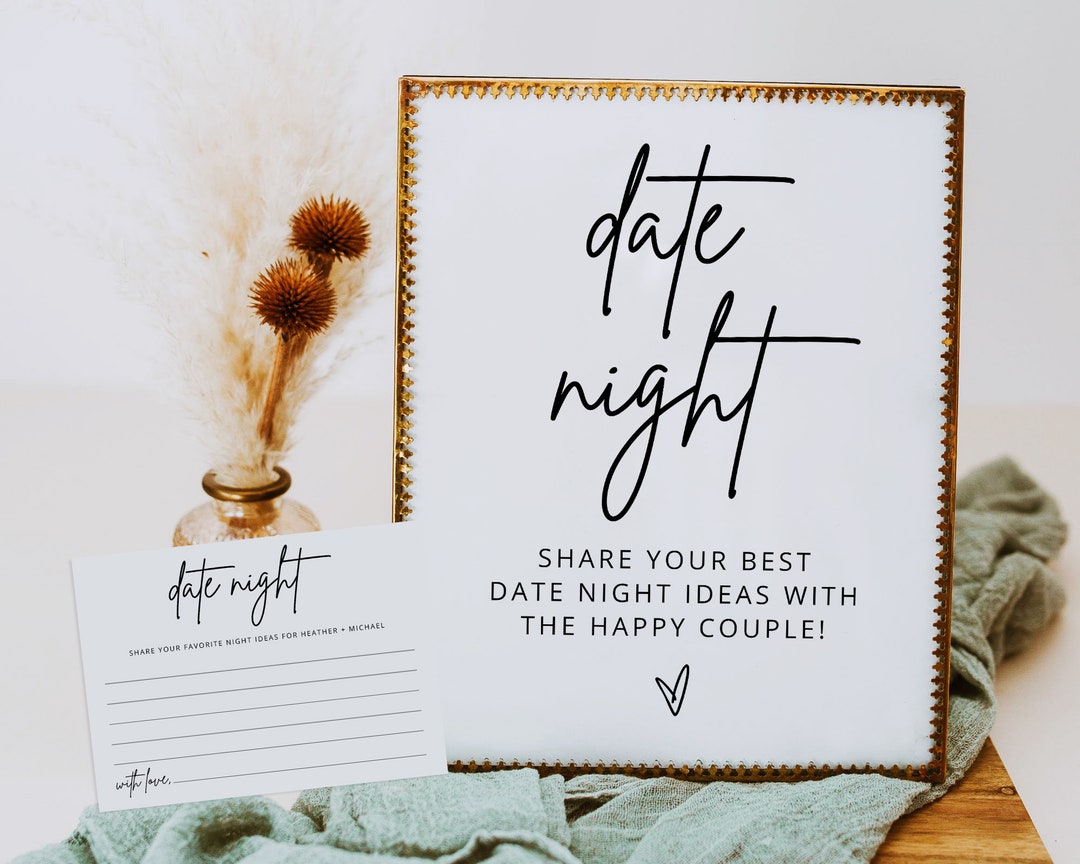 Date Jar Sign, Date Jar Sign Wedding, Date Jar for Bridal Shower ...