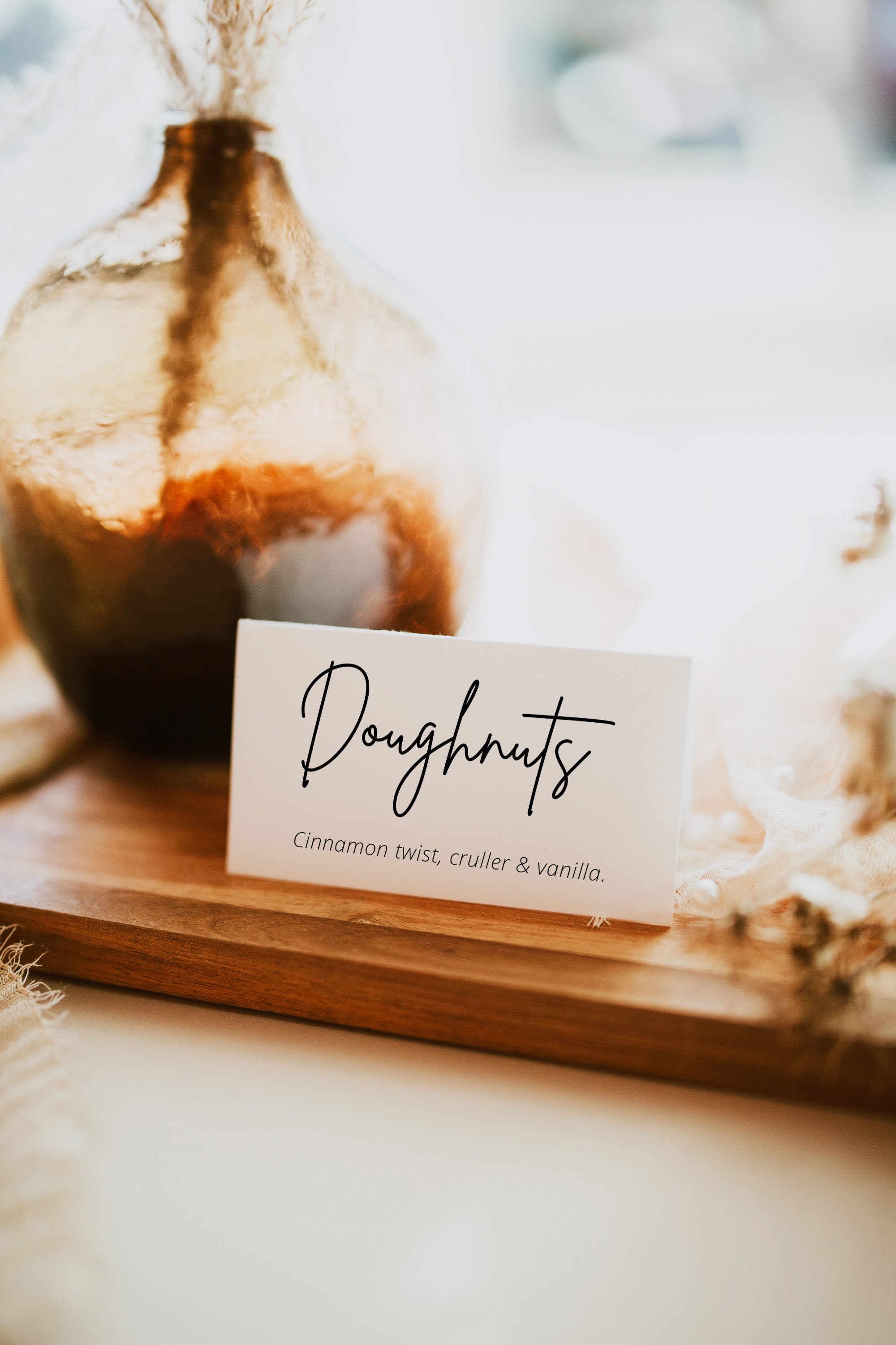 Modern Buffet Card Editable Buffet Card Template Printable - Etsy