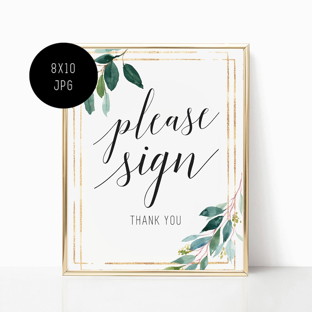 Please Sign, Please Sign Our, Wedding Sign, Wedding Signs, Reception ...
