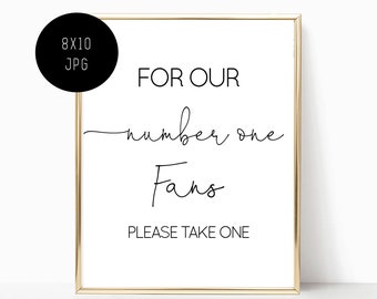 Wedding Fan Sign | Etsy