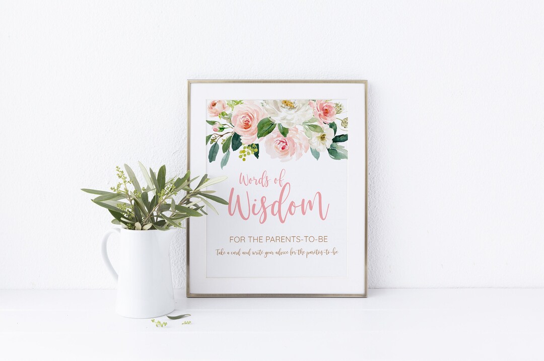 Advice for Parents to Be Sign - 006 - Etsy