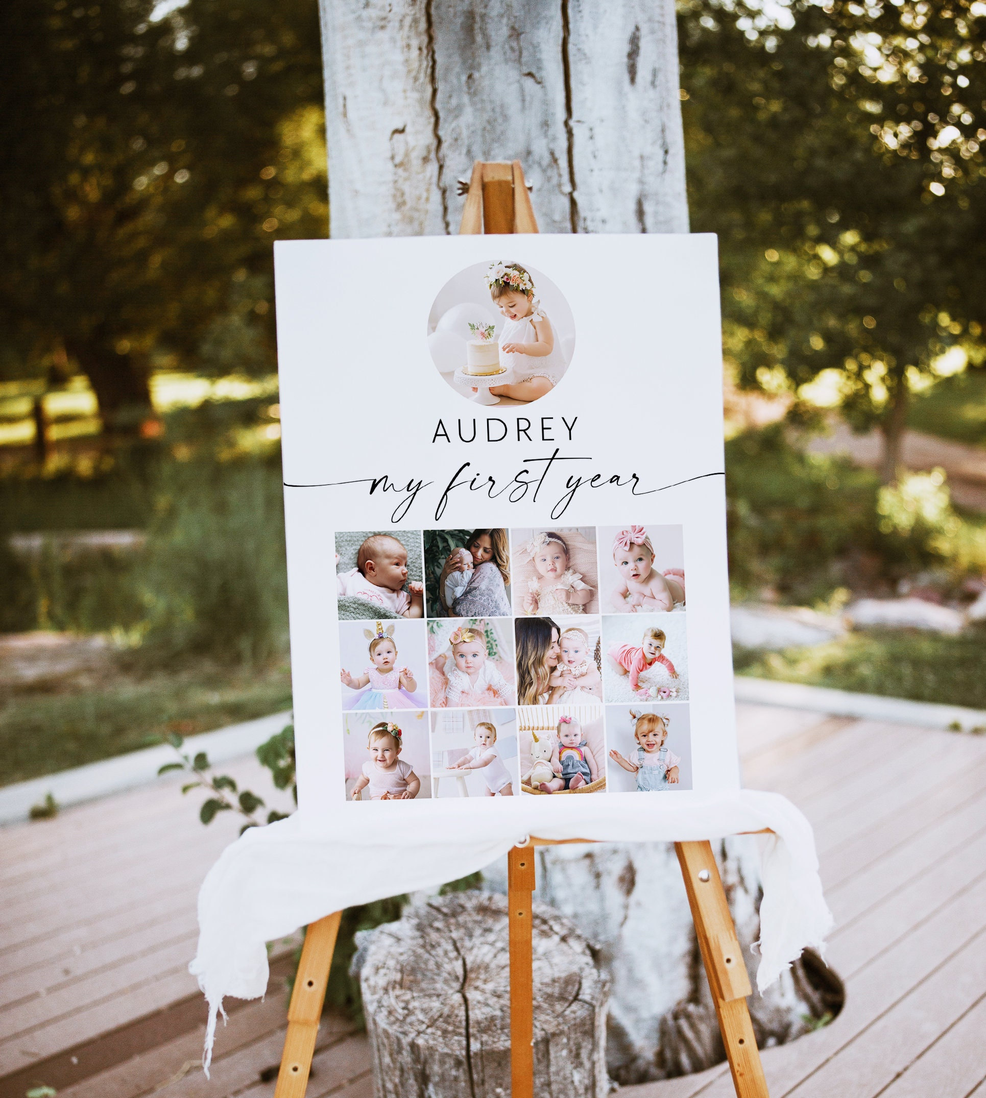 My First Year Board Printable Baby's First Year Photo - Etsy