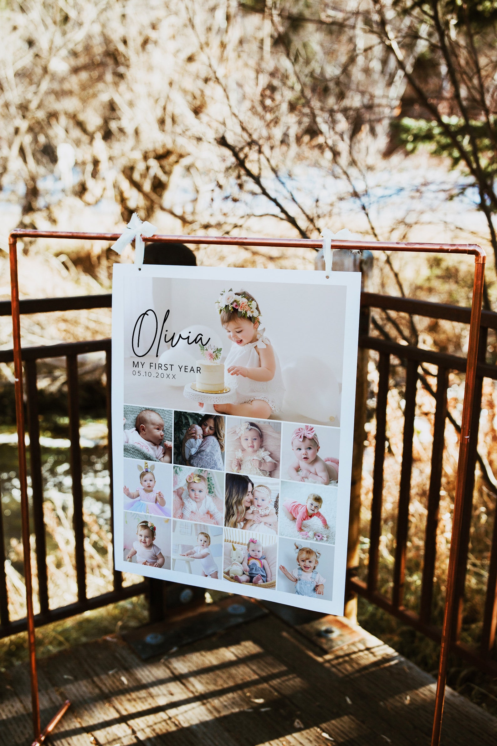 My First Year Poster Babys First Year Poster 1st Birthday - Etsy