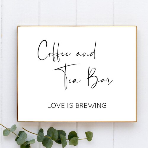 Coffee and Tea Bar Sign.coffee Bar Sign.tea Bar Sign.coffee - Etsy