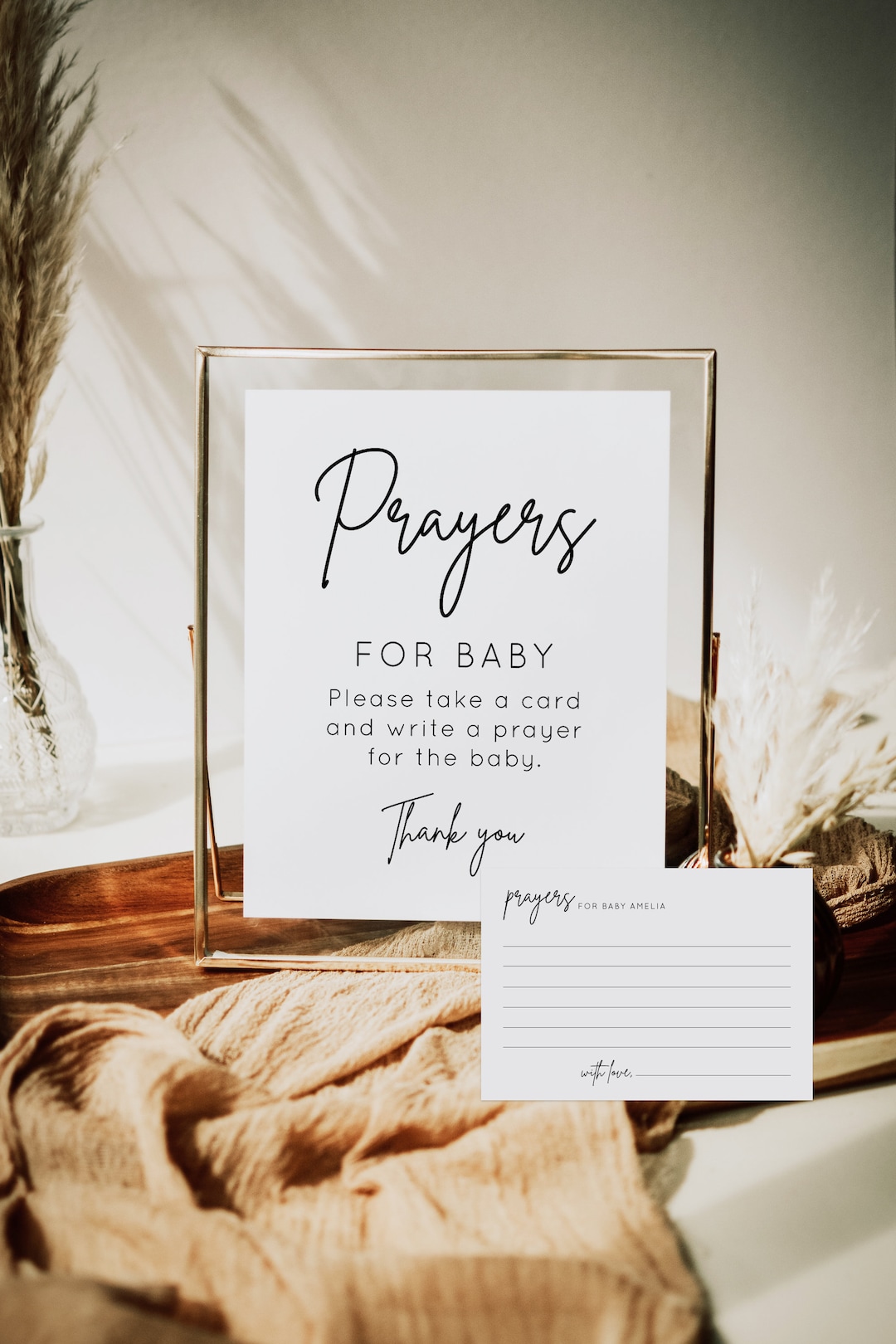 Prayers for Baby Sign and Card | Prayers for Baby Sign and Card ...