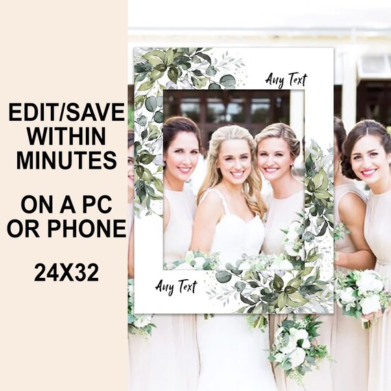 Birthday Photo Booth Frame, Printable Photo Booth Frame, Photo Booth ...