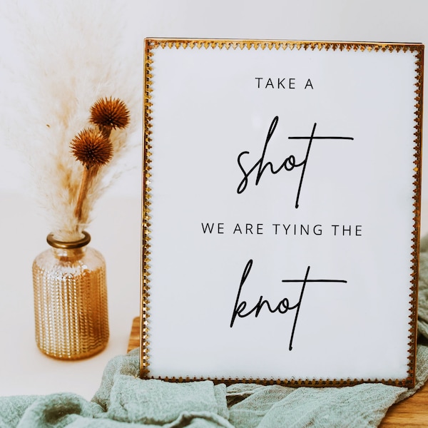 Tying the Knot Sign - Etsy