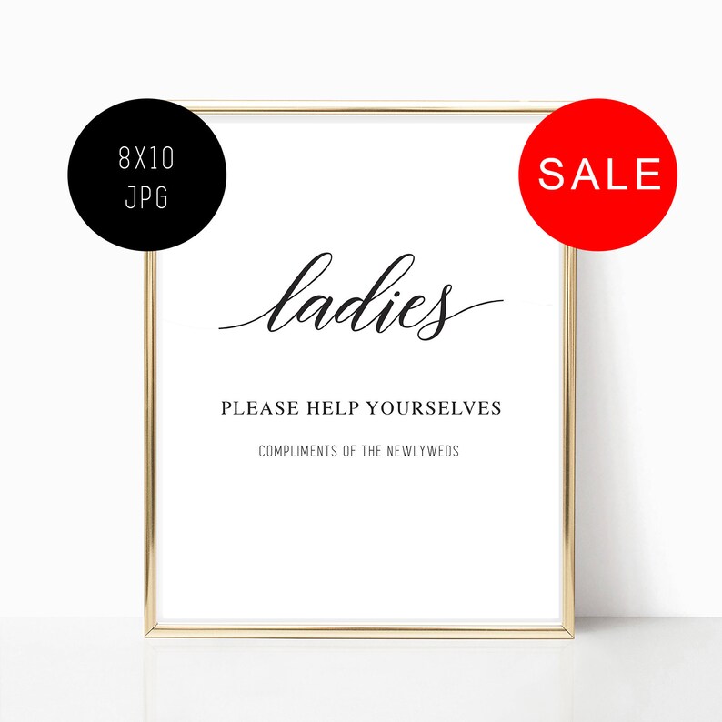 Bathroom Basket Sign for Wedding Bathroom Basket Sign - Etsy