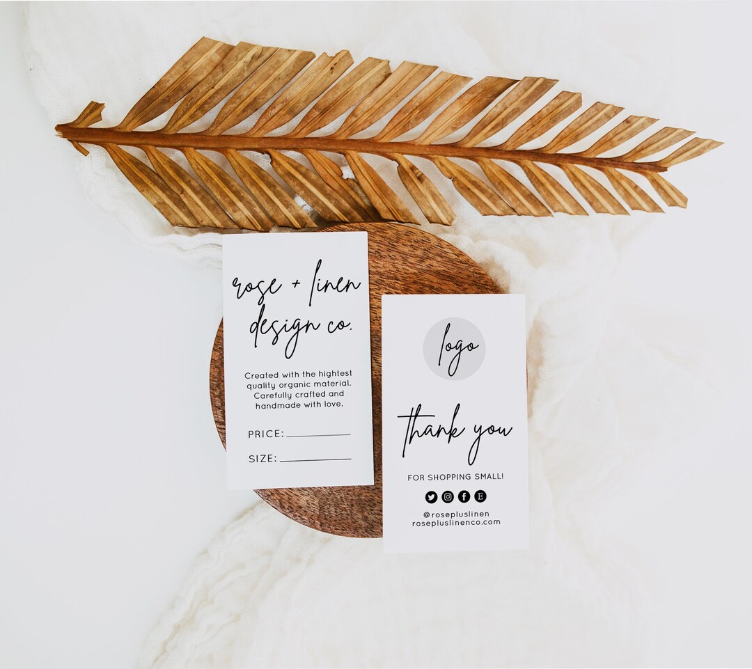 Product Hang Tag Template , Editable Price Tag Template, Product Tags ...