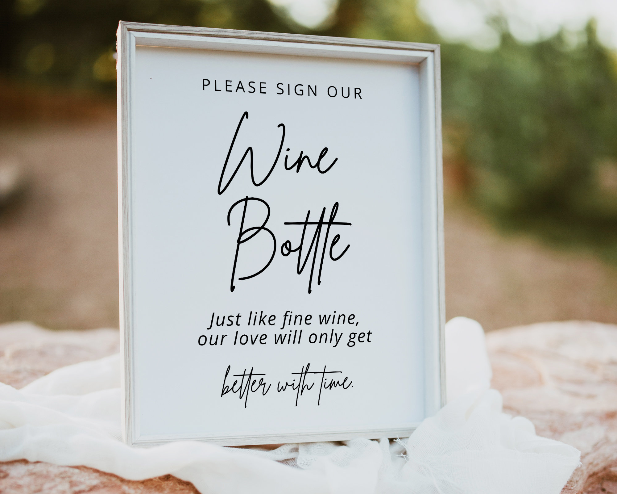 Please Sign Our Wine Bottle Sign Like Wine Sign Template - Etsy