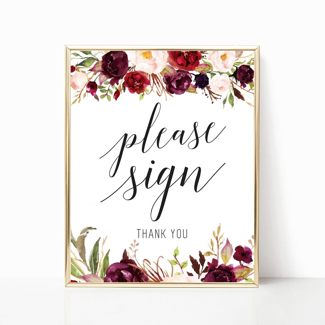 Please Sign, Please Sign Our, Wedding Sign, Wedding Signs, Reception ...