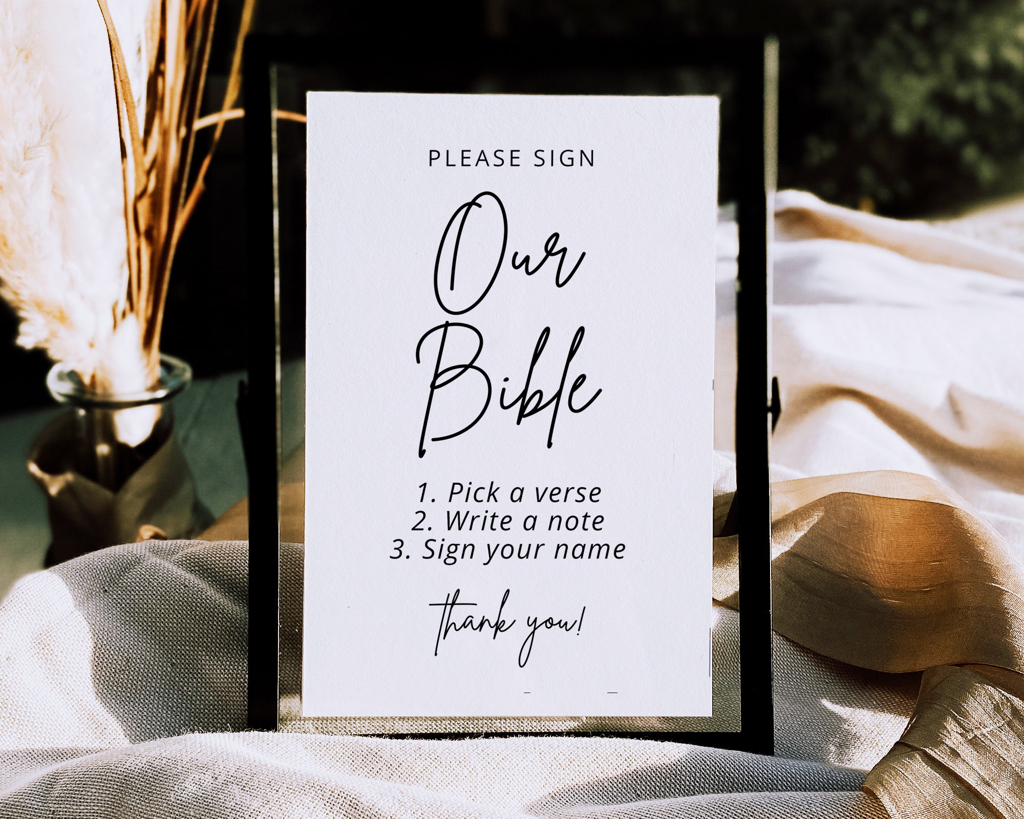 Please Sign Our Bible, Please Sign Our Bible and Highlight Your ...