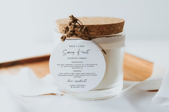 Ingredient Label Sticker Template - MOD01 by Modern Event Design Co ...