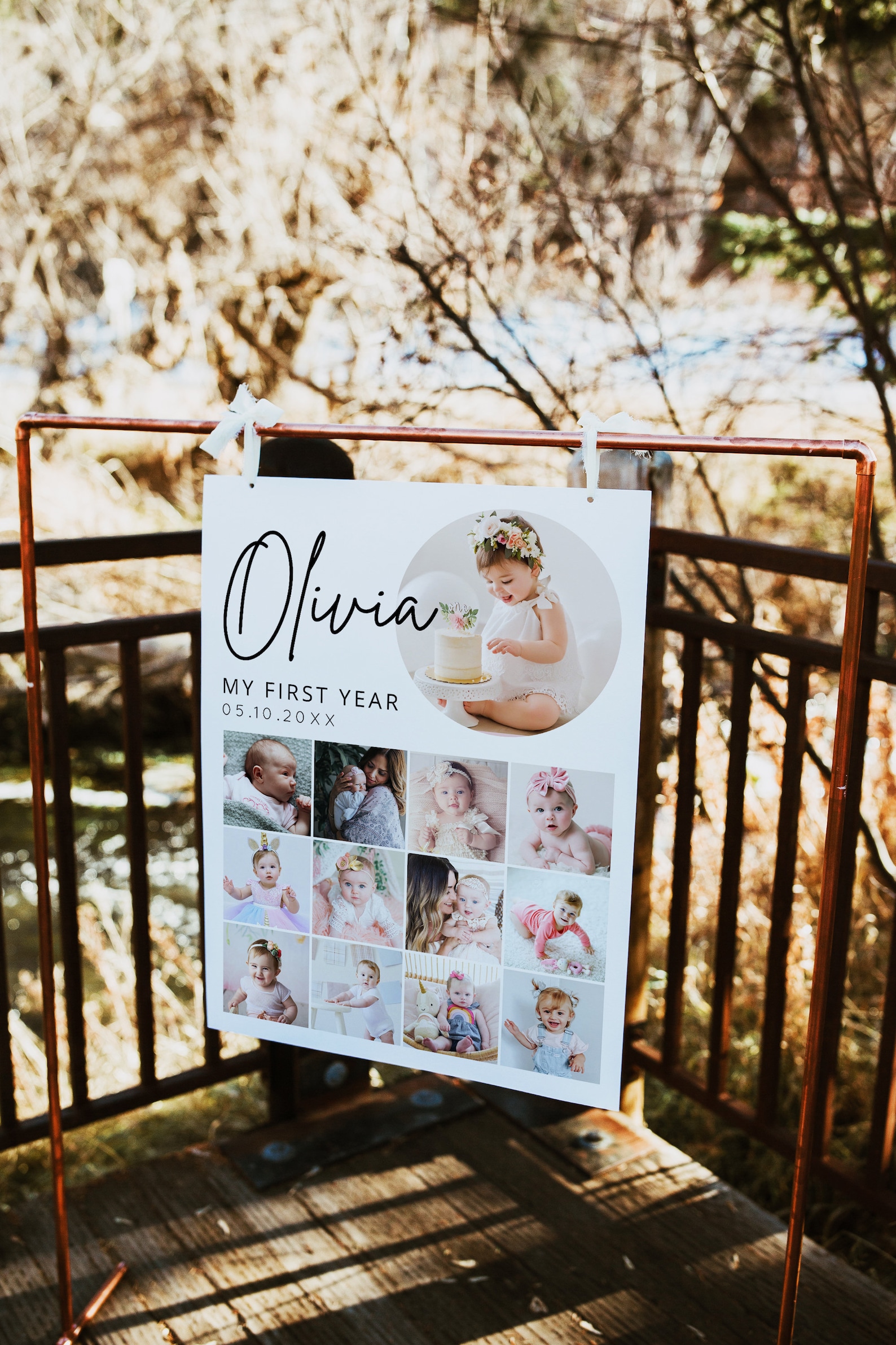 My First Year Board Printable Baby's First Year Photo - Etsy