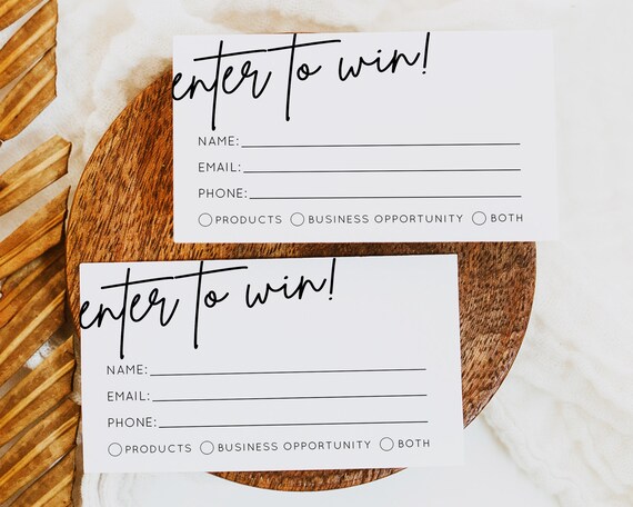 Raffle Ticket Template - Enter To Win Raffle Ticket - Business Template ...